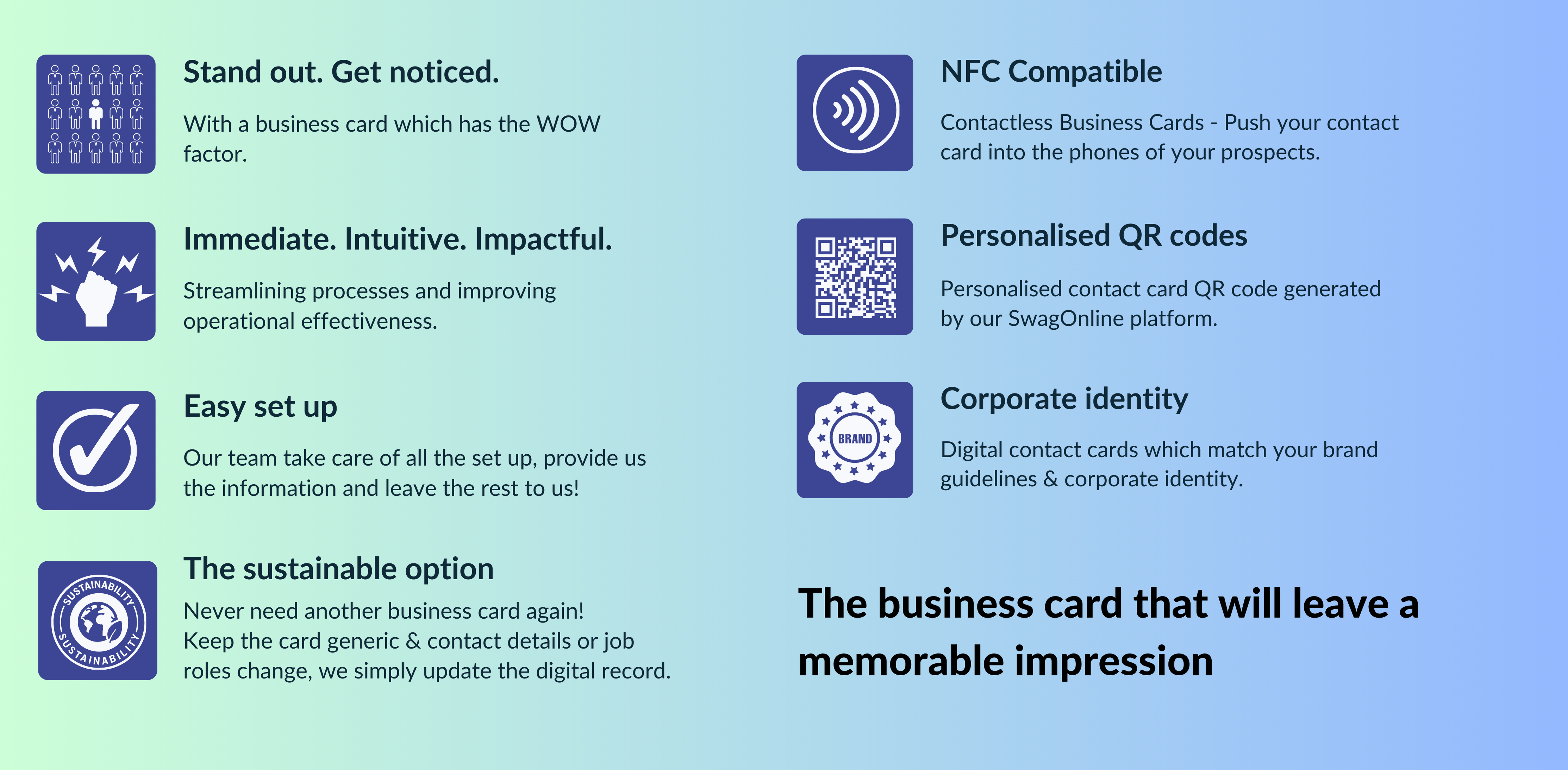 vCard - NFC Business cards - SwagOnline - THEMPC Ltd